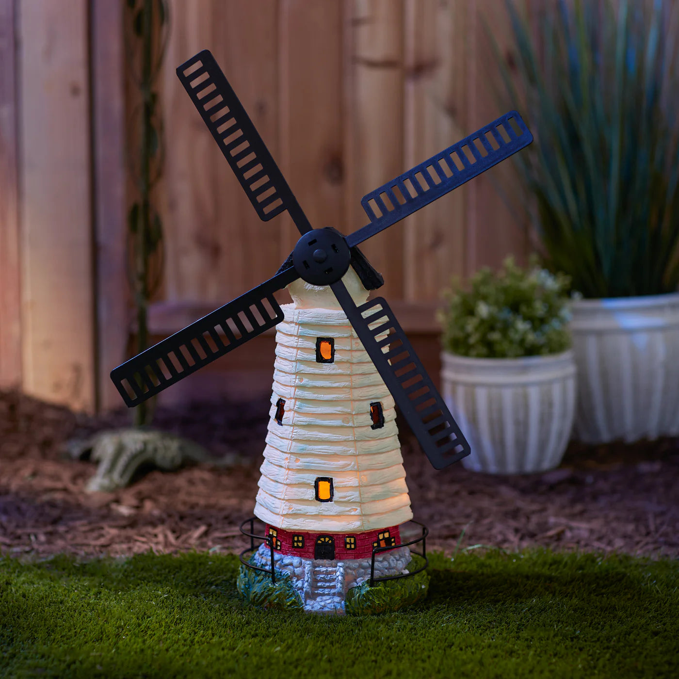 SOLAR WINDMILL LIGHTHOUSE – Mikes Gifts